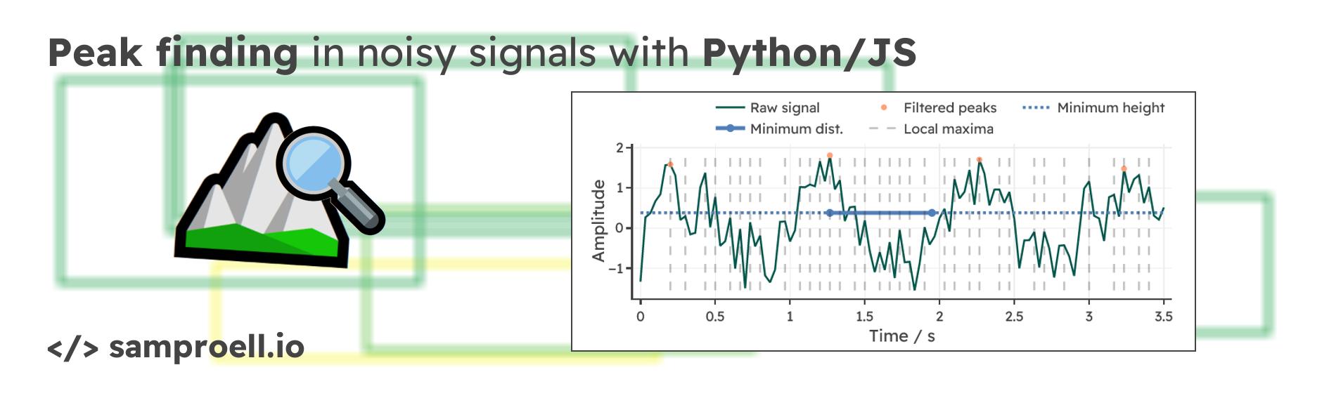 Finding Peaks In Noisy Signals with Python And JavaScript Samuel 